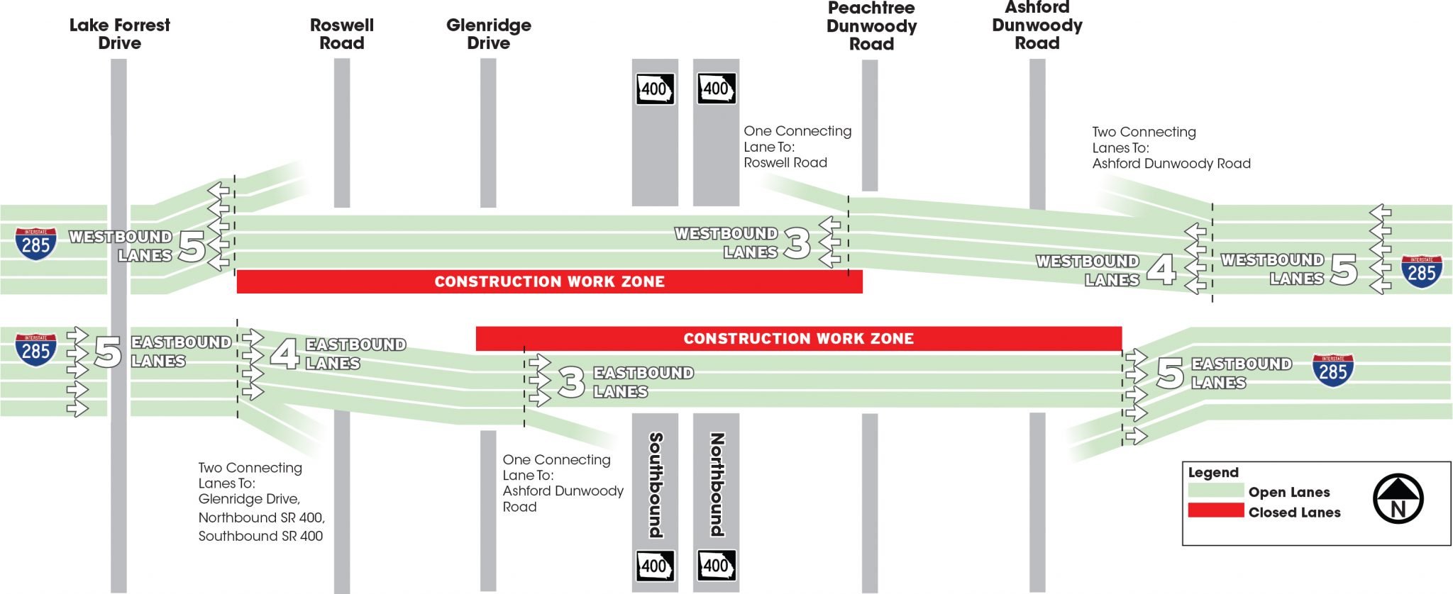 GDOT Sets Oct. 8 as Tentative Start Date for Major 24/7 Lane Closures ...